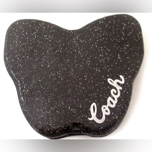 Coach | Accessories | Coach Black Glitter Butterfly Compact Mirror Nwt ...